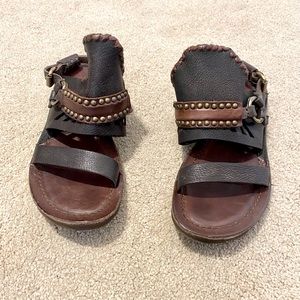 A.S.98 | Shoes | As98 Brown Leather Sandals Size 7 Nwt | Poshmark
